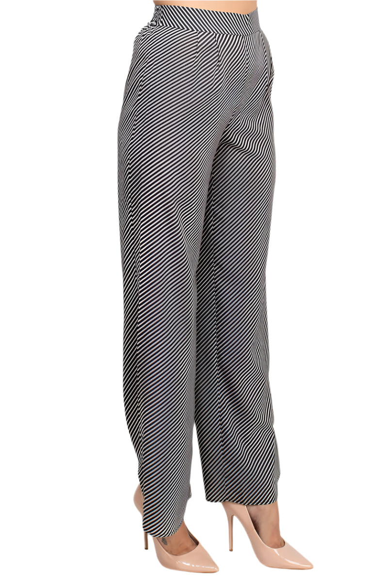 Philosophy Mid Waist Pull On Wide Leg Pleat Front Encased Elastic Back ...